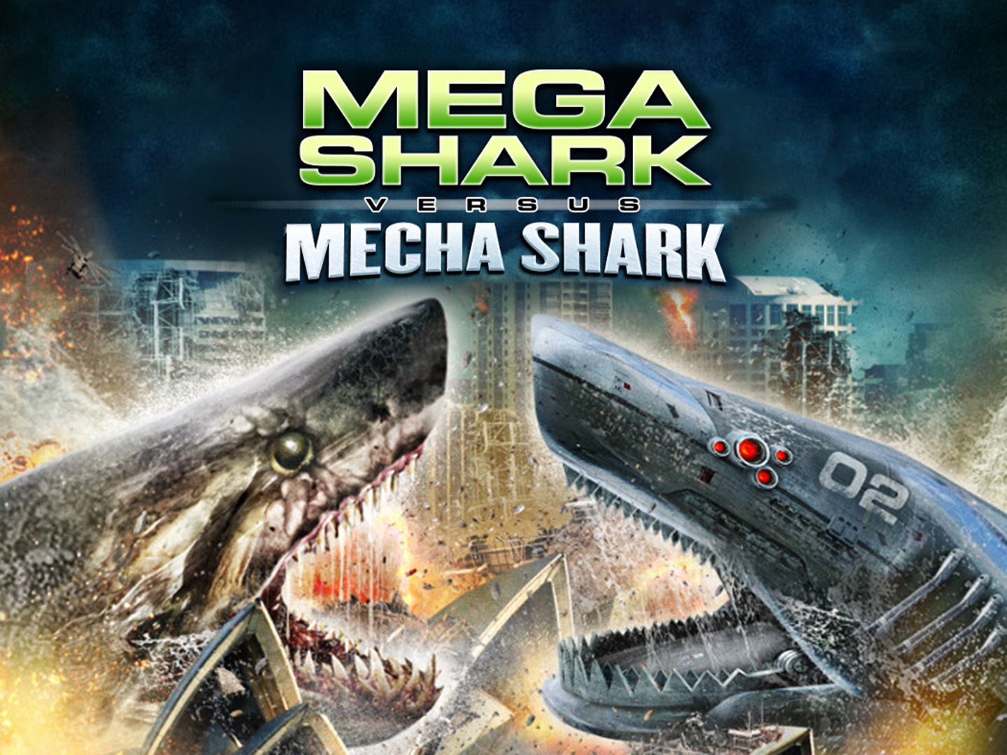 Mega Shark Vs Mecha Shark Gif