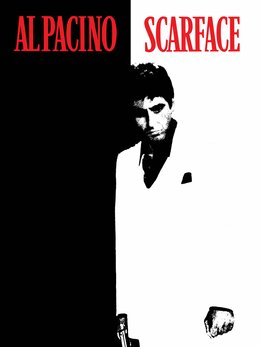 Antiquit ten Kunst Scarface Words Black And White Quote Poster Say 